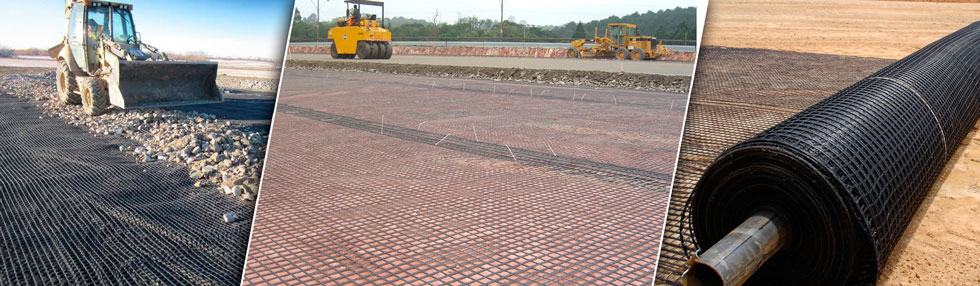 Geomalla biaxial flexible para refuerzo estructural Basetrac Grid ...