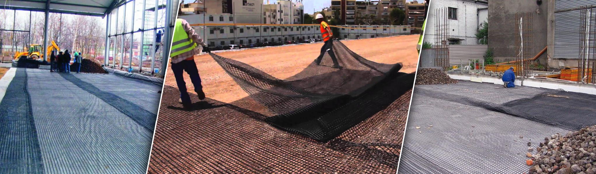 Geomalla biaxial flexible para refuerzo estructural Basetrac Grid ...